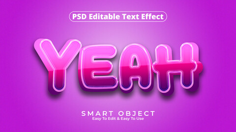 ArtStation - 3D Love. PSD fully editable text effect. Layer style PSD ...