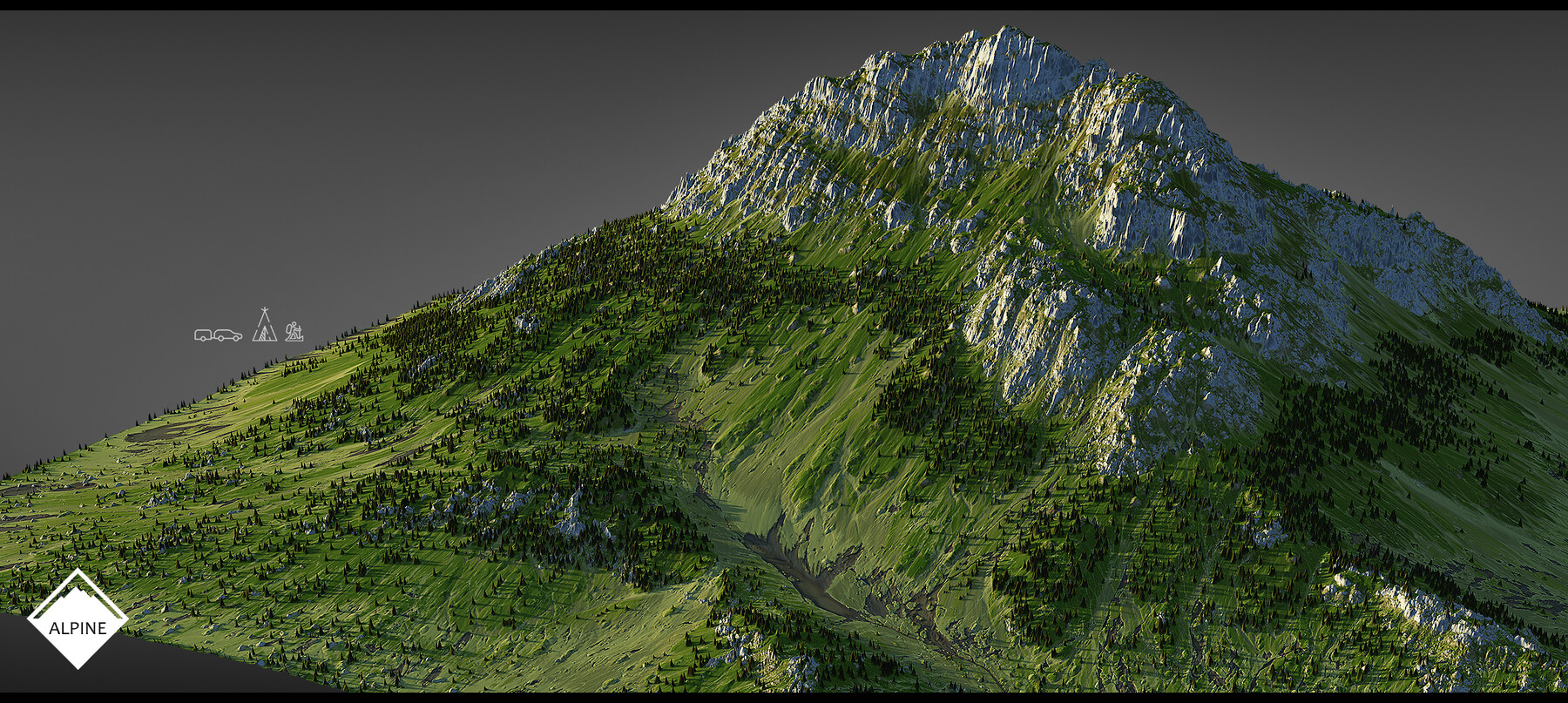 ArtStation - Alpine mountain Pack | Game Assets