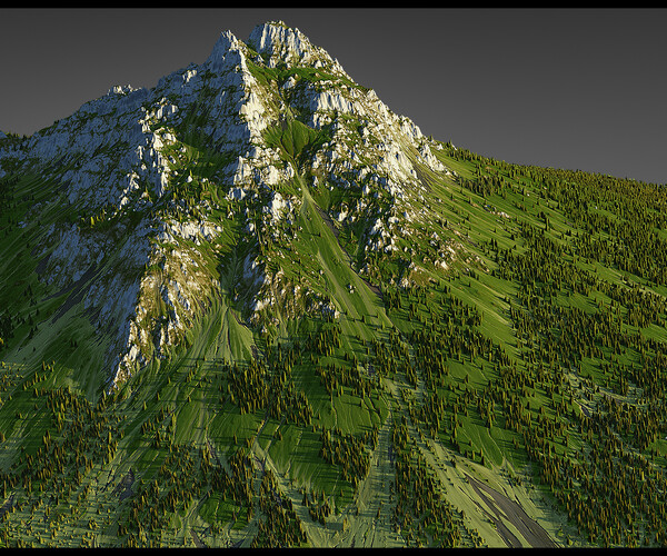 ArtStation - Alpine mountain Pack | Game Assets