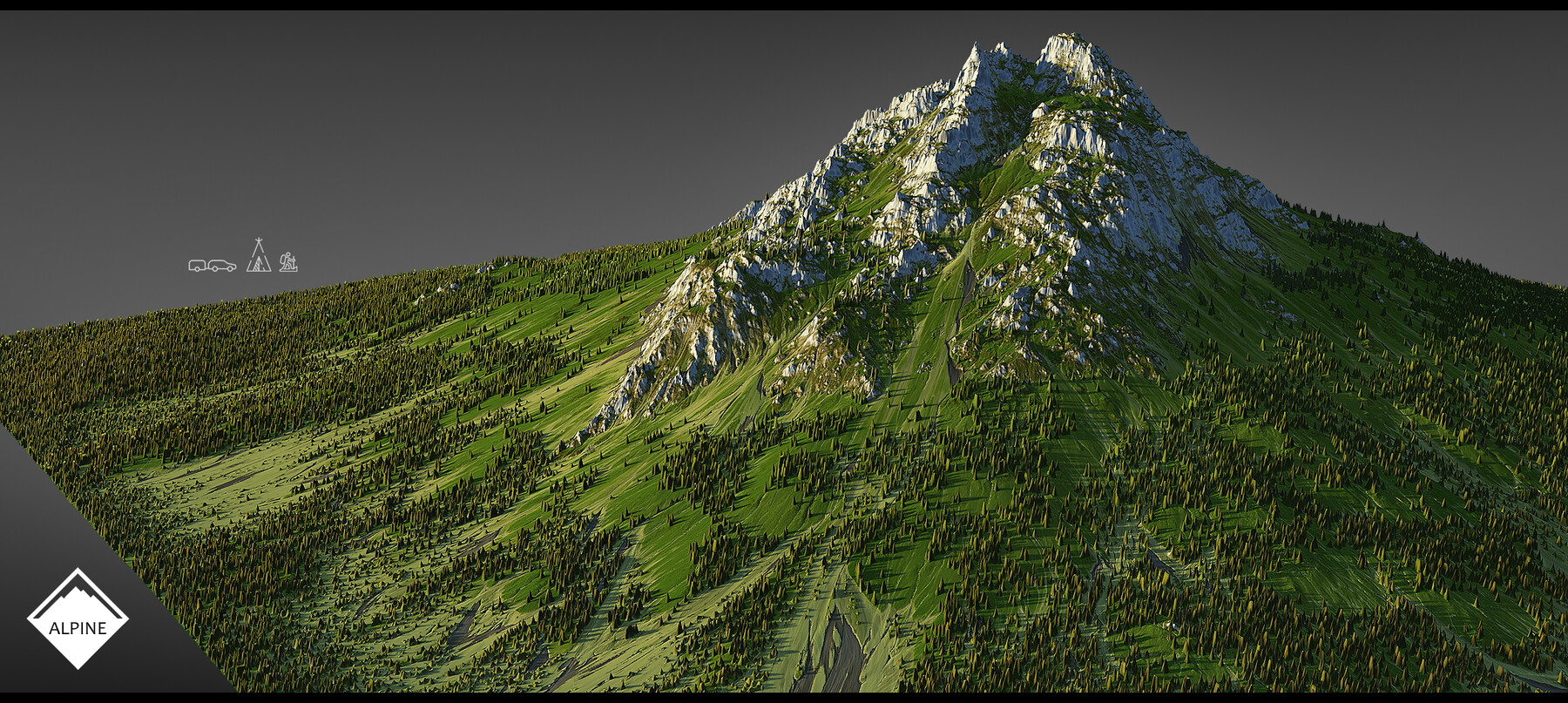 ArtStation - Alpine mountain Pack | Game Assets