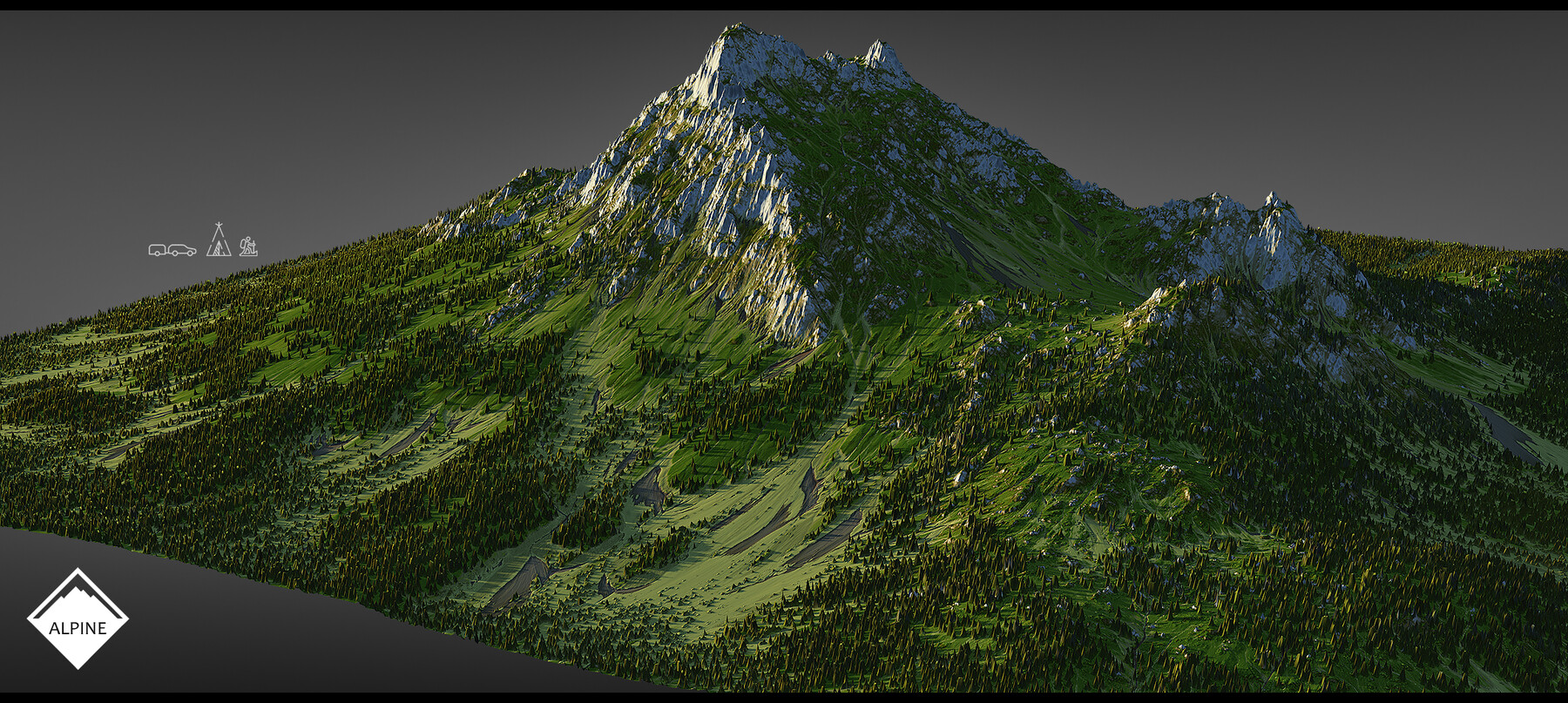 ArtStation - Alpine mountain Pack | Game Assets