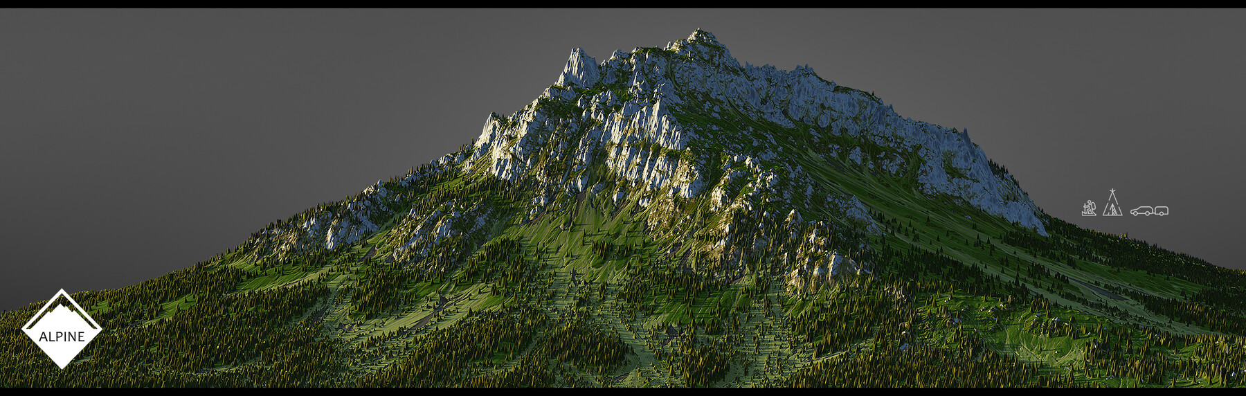 ArtStation - Alpine mountain Pack | Game Assets