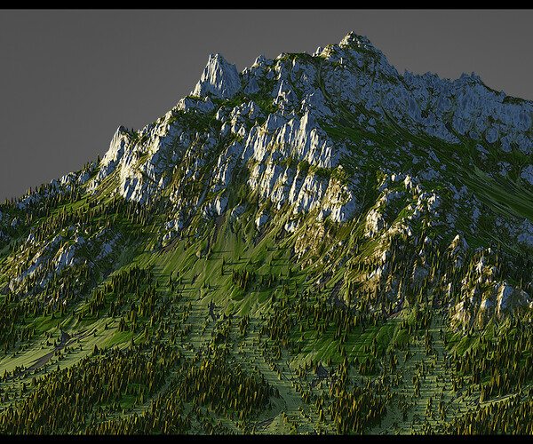 ArtStation - Alpine mountain Pack | Game Assets