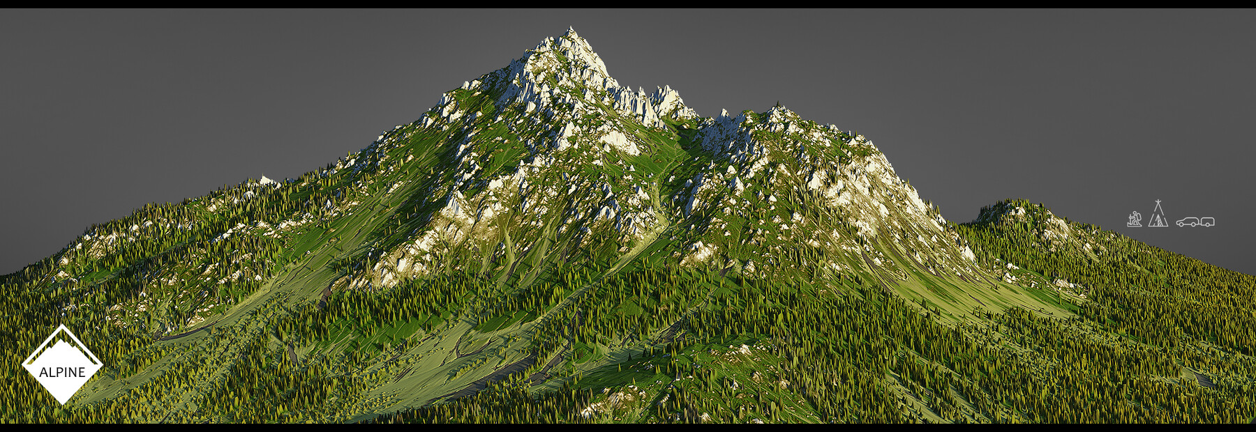 ArtStation - Alpine mountain Pack | Game Assets