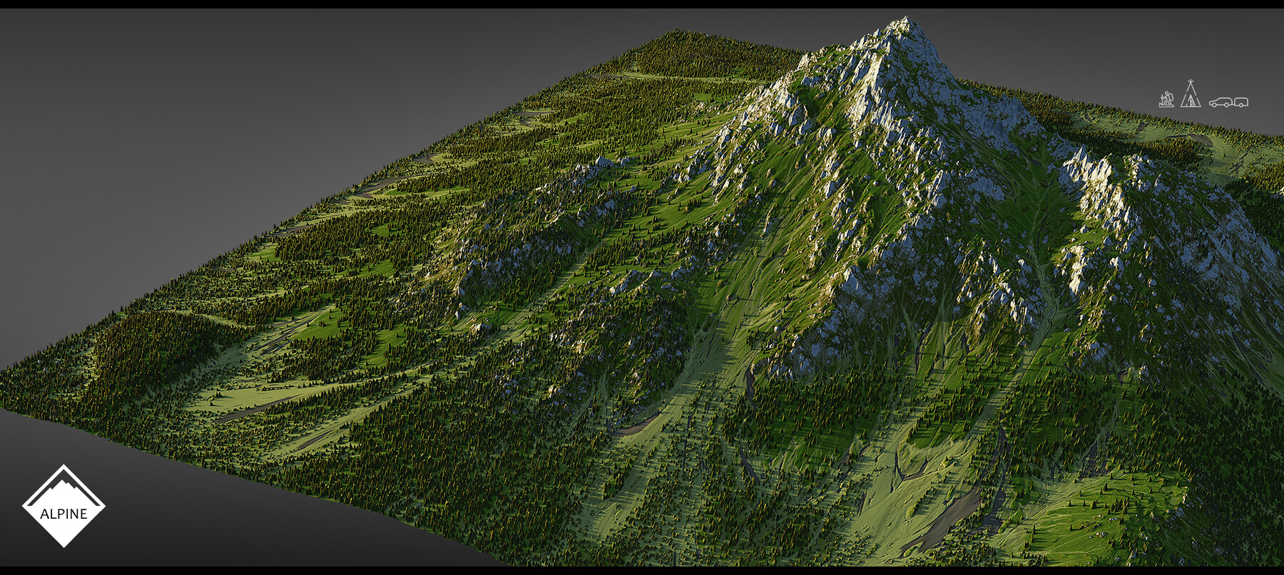 ArtStation - Alpine mountain Pack | Game Assets