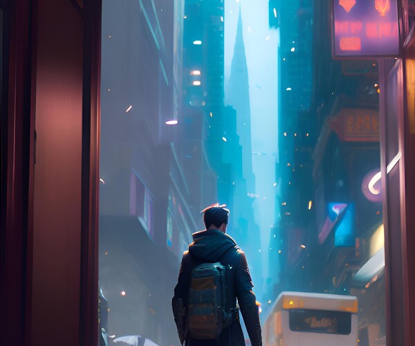 ArtStation - Echoes of the Unknown: A Mysterious Cityscape | Artworks