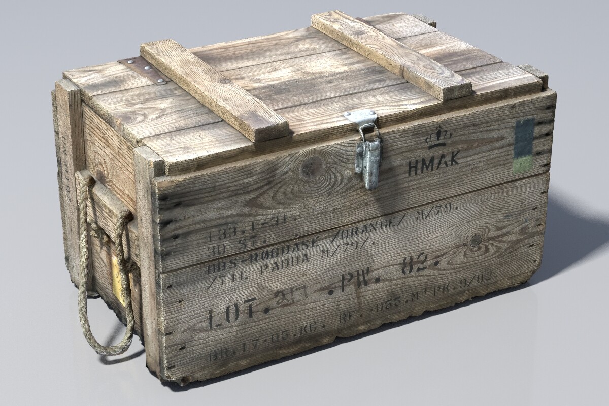 ArtStation - Ammunition box | Game Assets