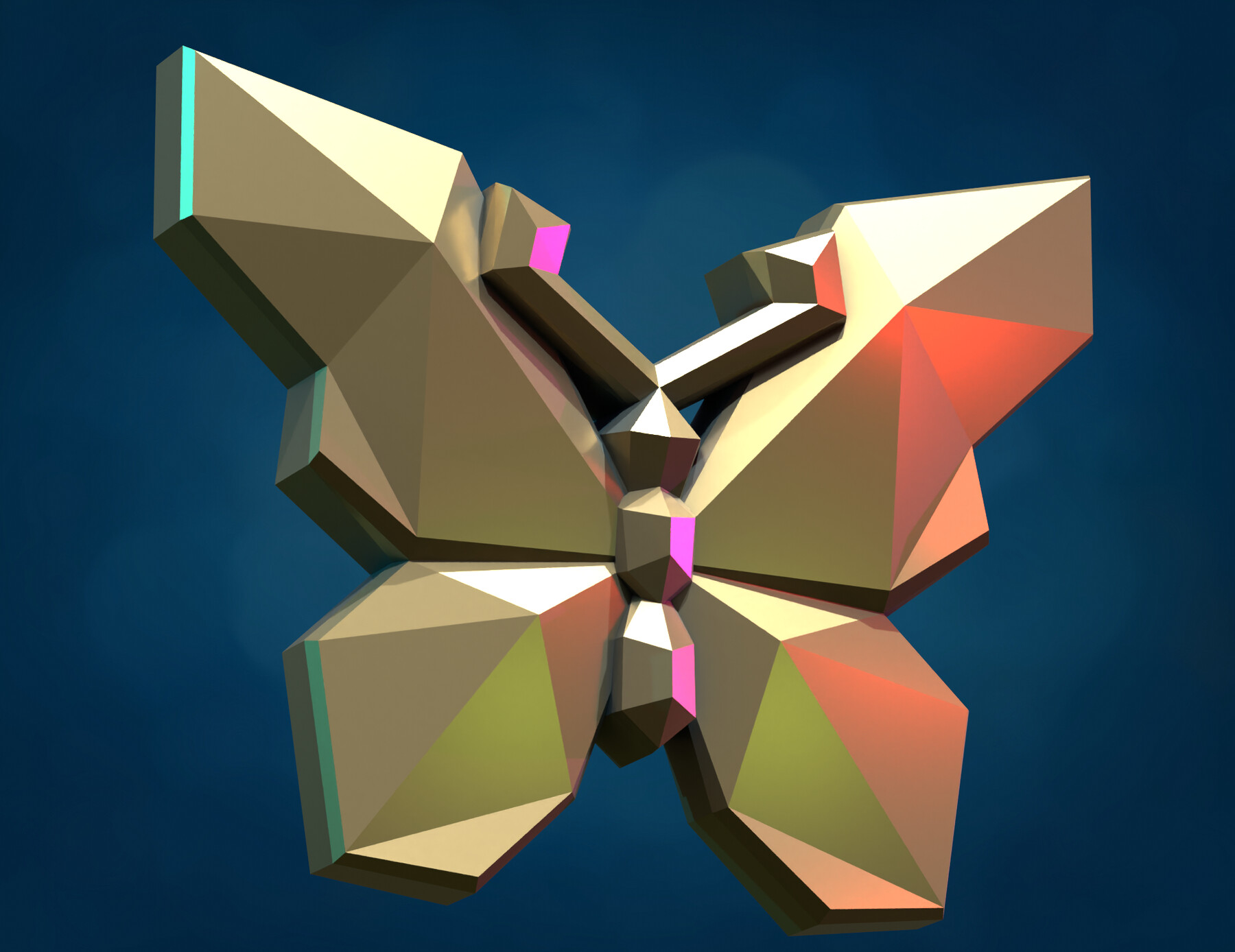 ArtStation - Butterfly Low Poly | Resources