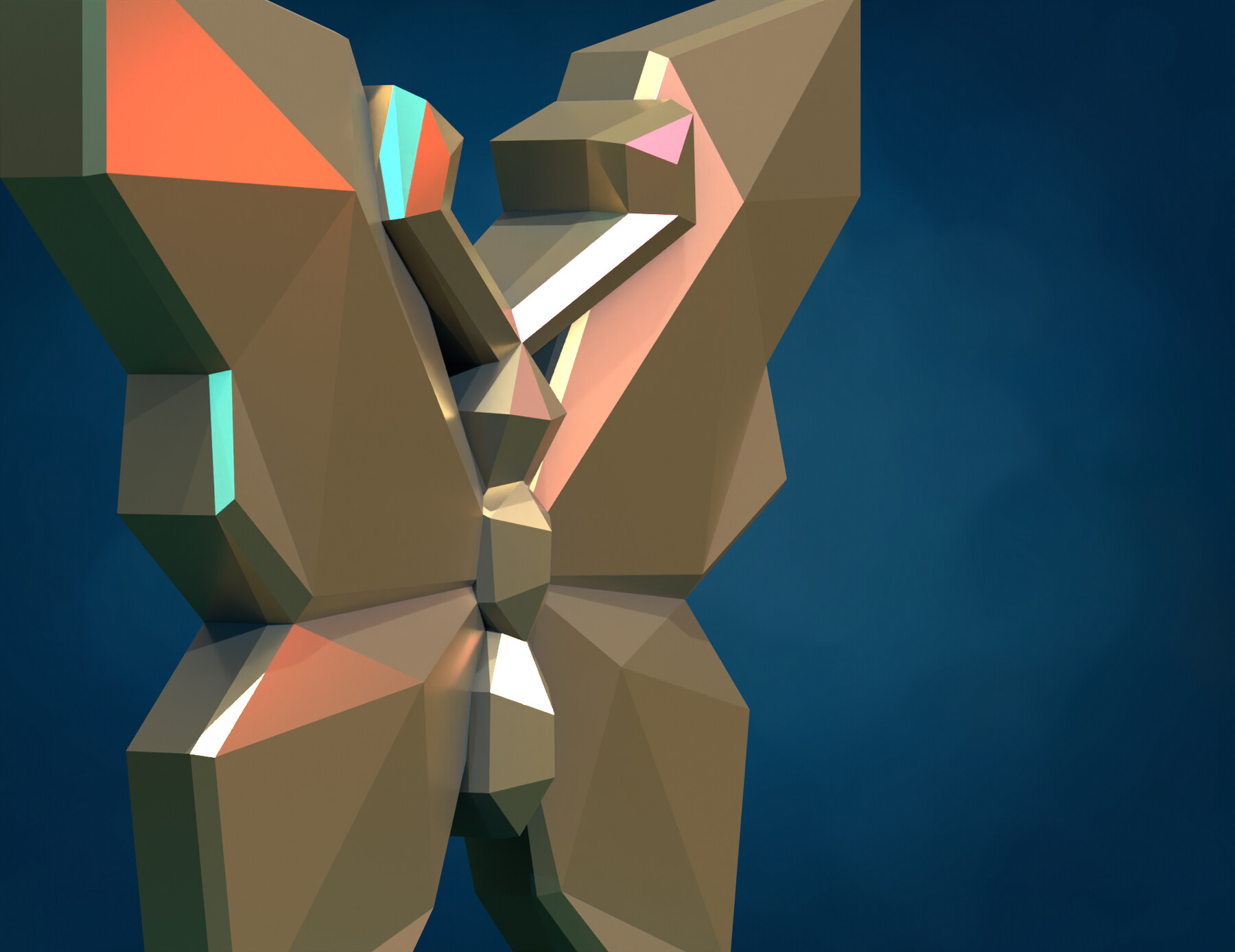 ArtStation - Butterfly Low Poly | Resources
