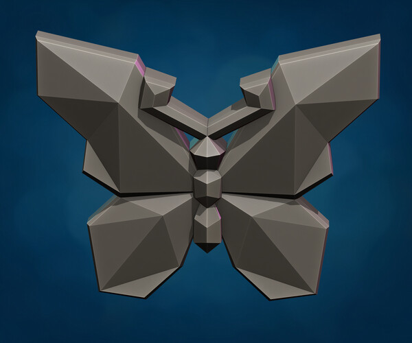ArtStation - Butterfly Low Poly | Resources