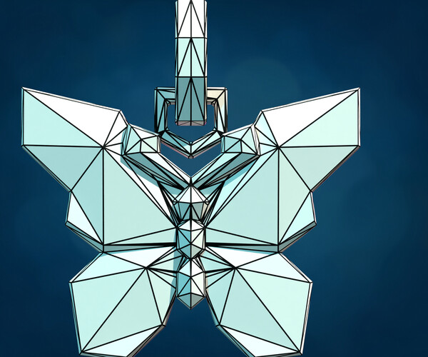 ArtStation - Butterfly Low Poly | Resources