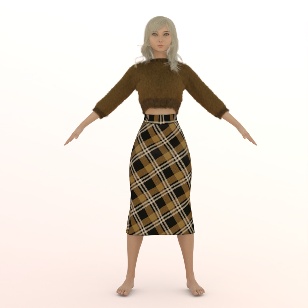 ArtStation - Xandrea- Temperament lady//blendshape facial capture ...