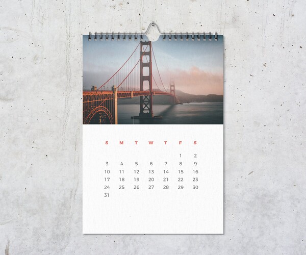 ArtStation - Portrait Wall Calendar Mockup | Artworks