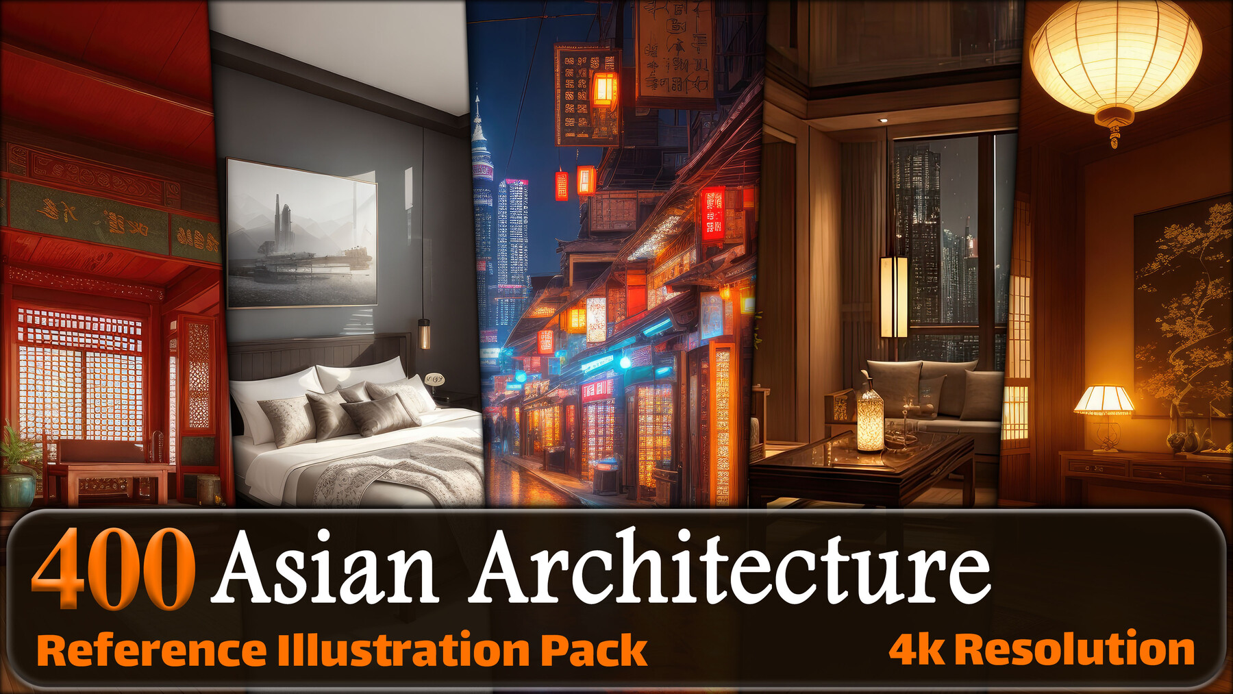 ArtStation - 400 Asian Architecture | City - Interior - Exterior ...