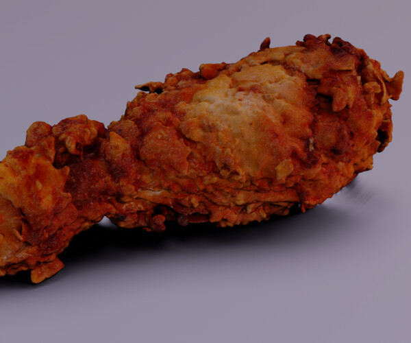 ArtStation - Crispy chicken low poly game ready | Game Assets