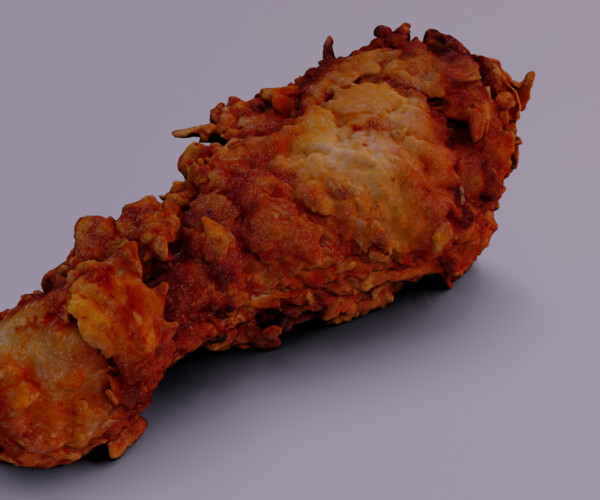 ArtStation - Crispy chicken low poly game ready | Game Assets
