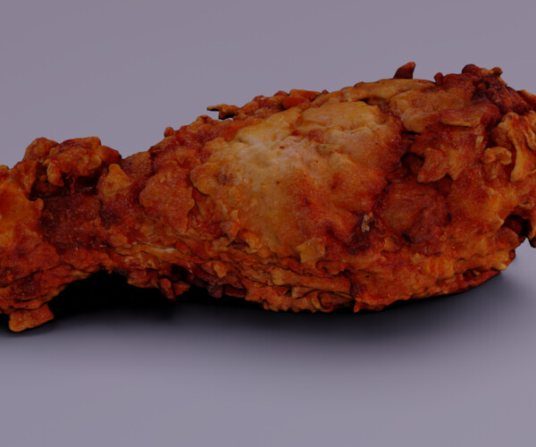 ArtStation - Crispy chicken low poly game ready | Game Assets