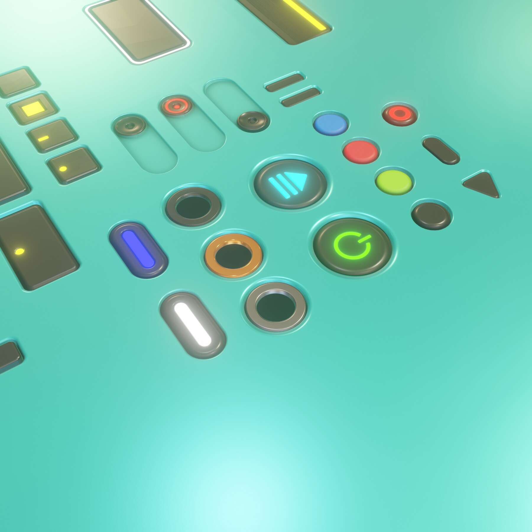 ArtStation - 25 button decals pack VOL 01 | Game Assets