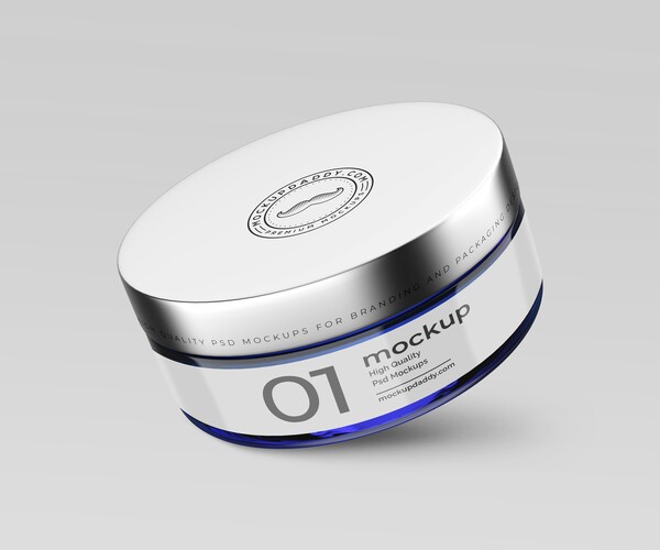 ArtStation - Cosmetic Blue Jar Mockup | Artworks