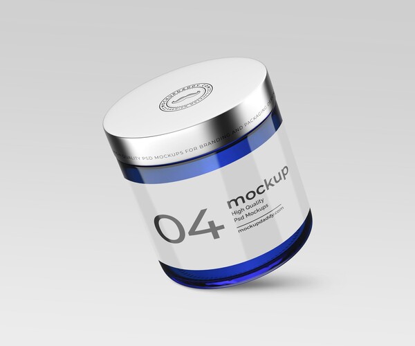 ArtStation - Cosmetic Blue Jar Mockup | Artworks