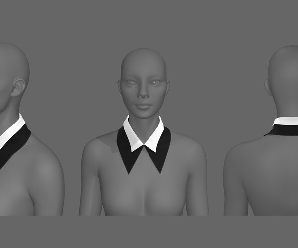 ArtStation - 20 collar models /Marvelous Designer +OBJ +FBX | Game Assets