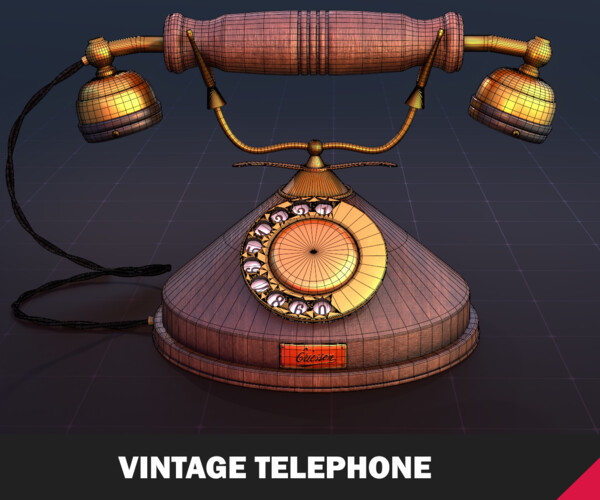 ArtStation - Vintage Telephone | Game Assets