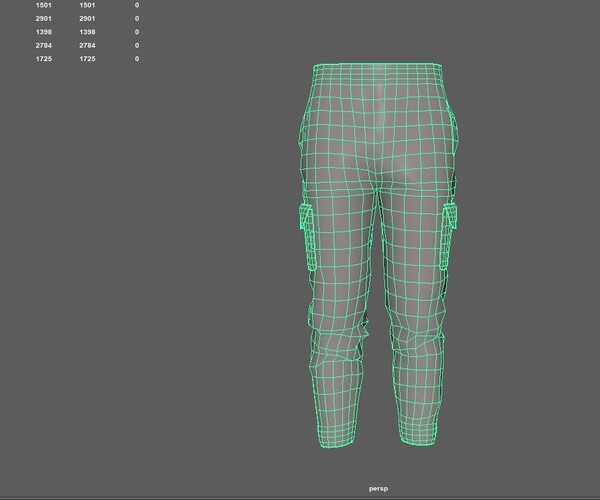 ArtStation - Pants for Game (H-Poly M-Poly L-Poly) FBX+OBJ+UV+RETOP ...