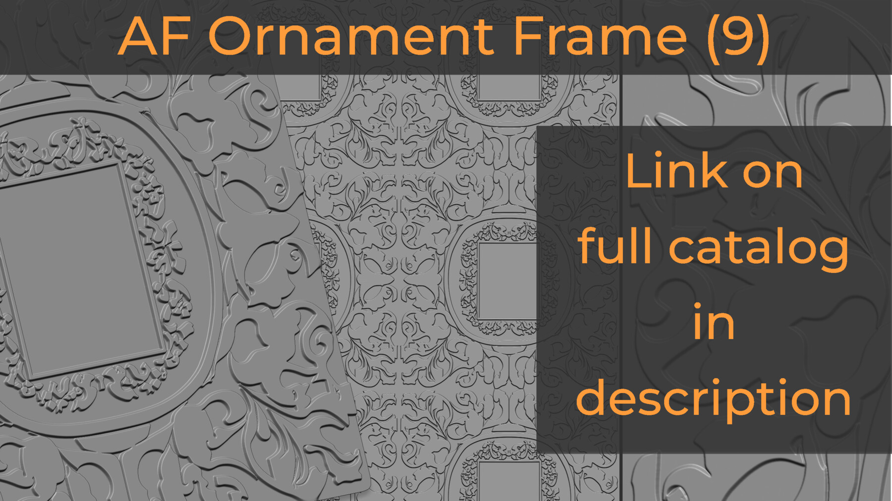 ArtStation - 44 Abstract Floral Ornament Frames Alphas | Brushes