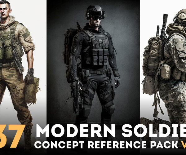ArtStation - 237 arts - Modern Soldier - Concept Reference Pack Vol.01 ...