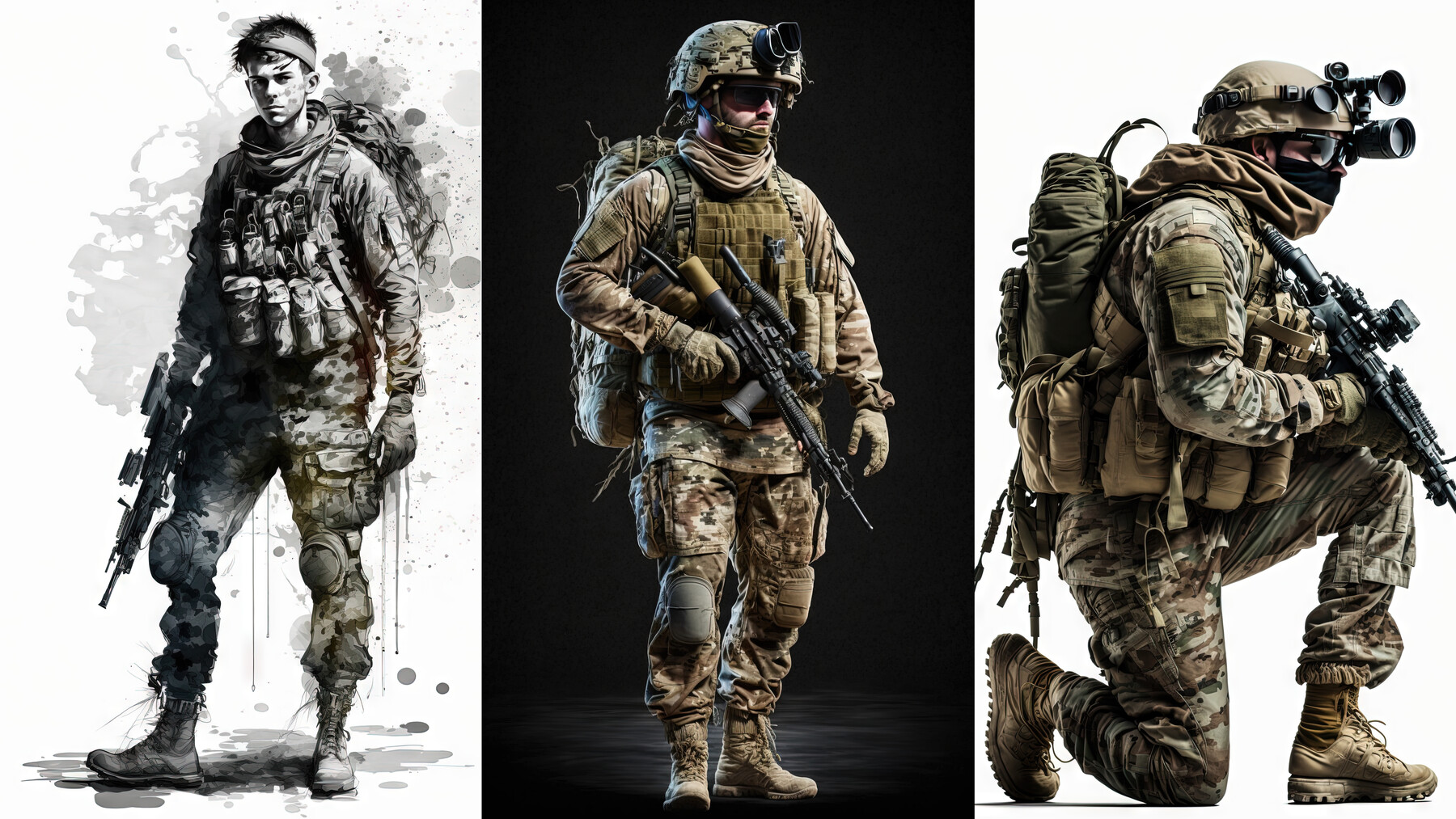 ArtStation - 237 arts - Modern Soldier - Concept Reference Pack Vol.01 ...