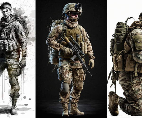 ArtStation - 237 arts - Modern Soldier - Concept Reference Pack Vol.01 ...