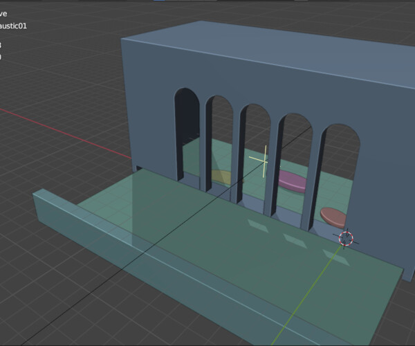 ArtStation - Simple colorful temple water pool scene Low-poly 3D model ...