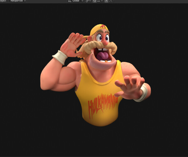 ArtStation - Hulk Hogan Stylized/Caricature | Game Assets