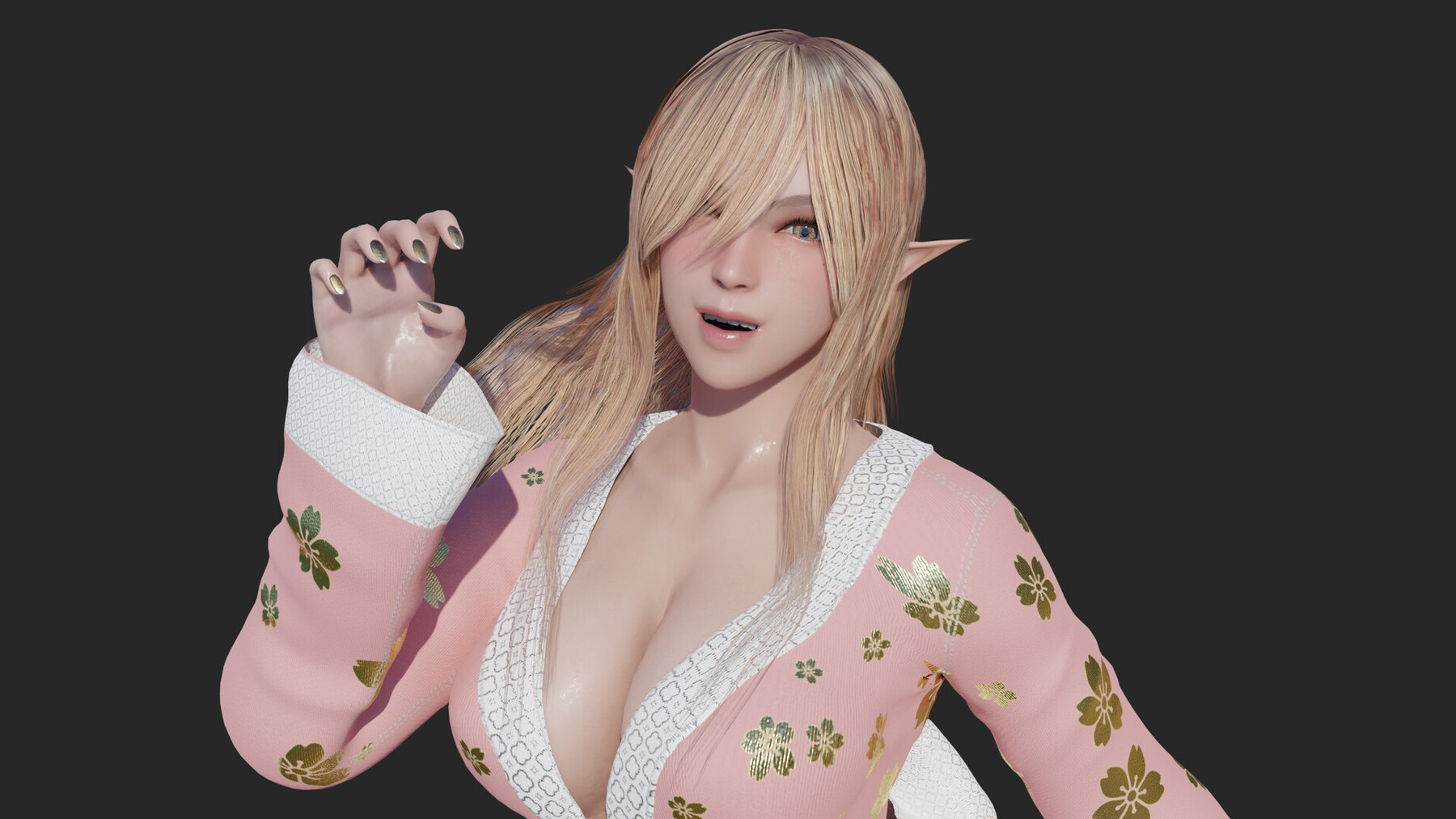 ArtStation - Sakura Elf Girl Ella - Game Ready | Game Assets