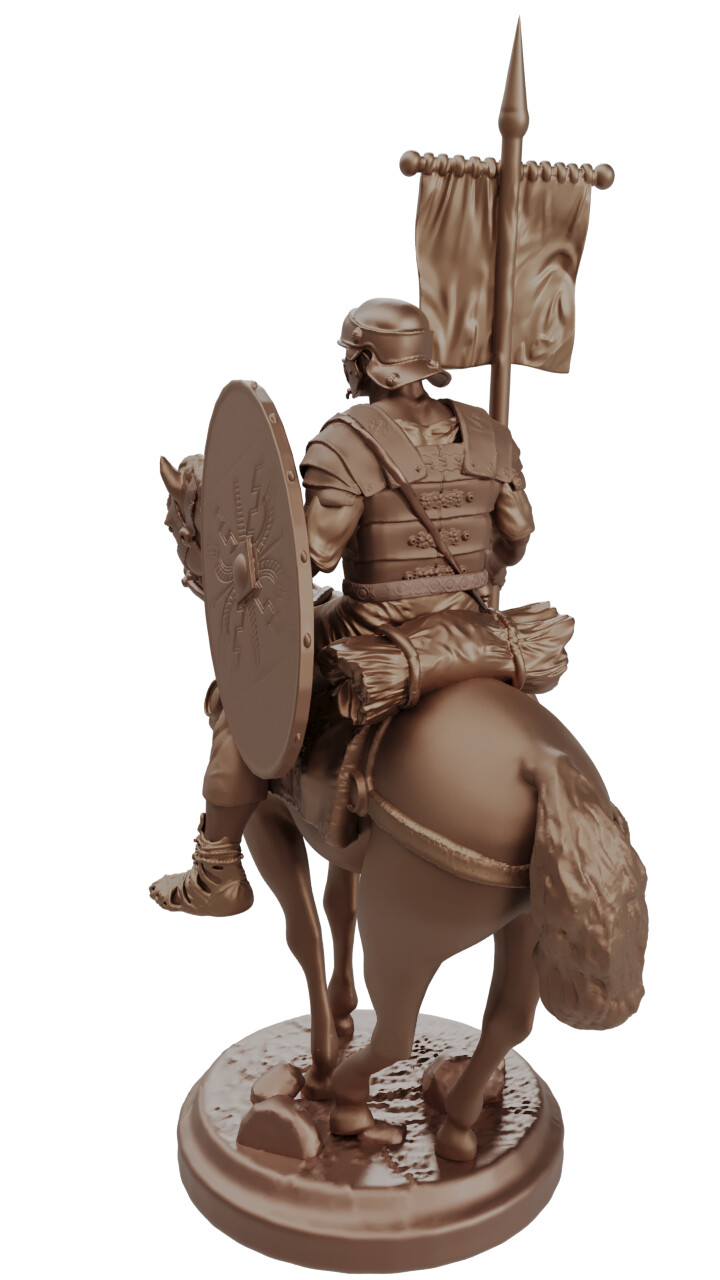 ArtStation - Roman Horseman with Aquila | Resources