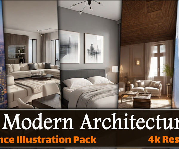 ArtStation - 700 Modern Architecture | City - Interior - Exterior ...