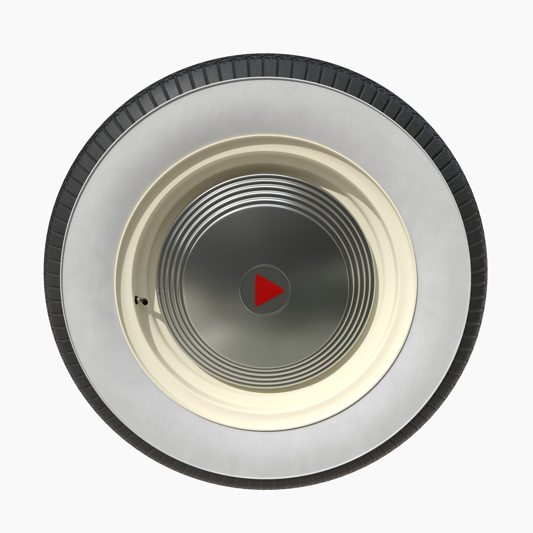 ArtStation - Generic 50s sedan wheel | Game Assets