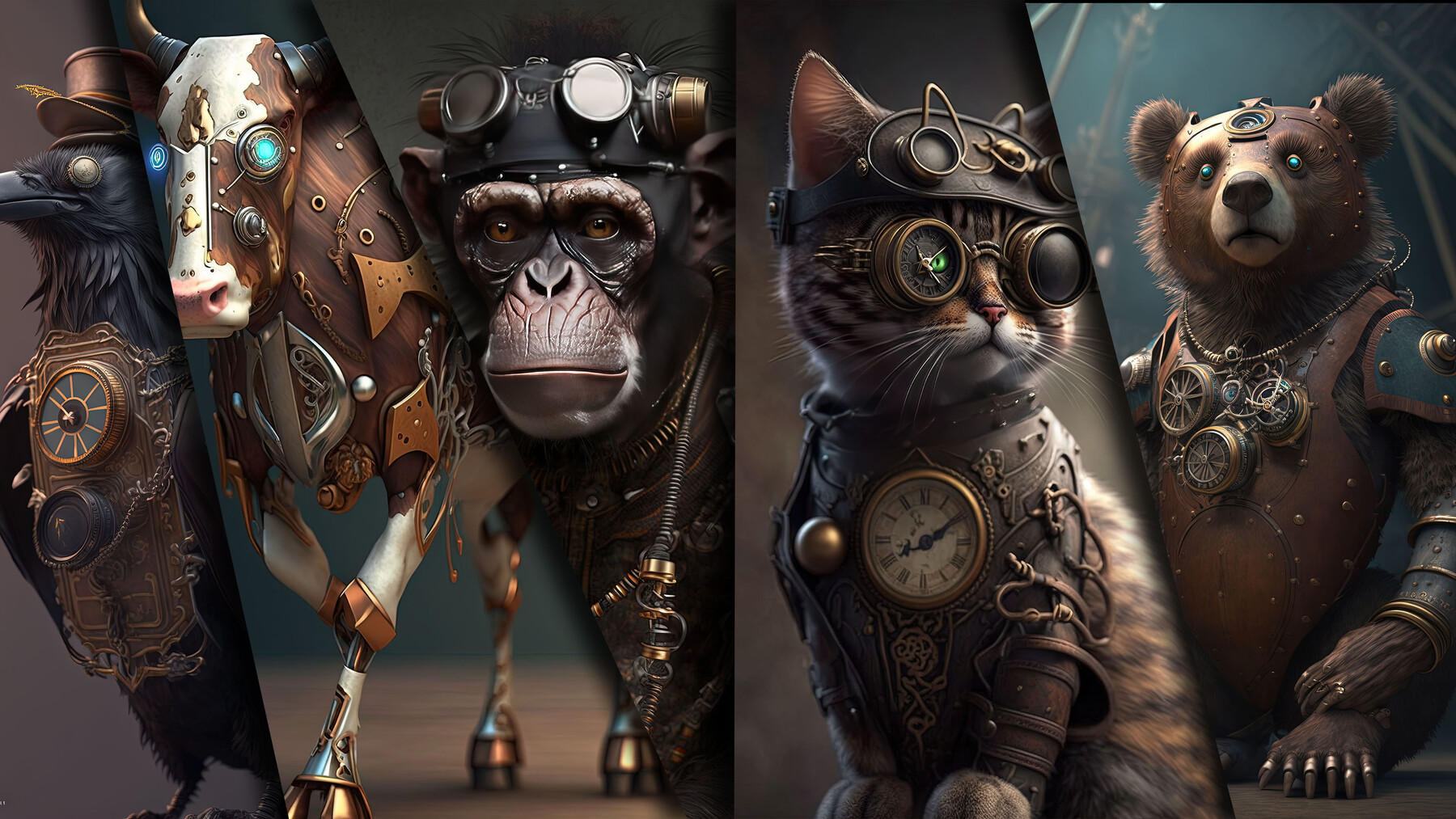 ArtStation - 102 animal steampunk (More Than 8K Resolution) | Artworks