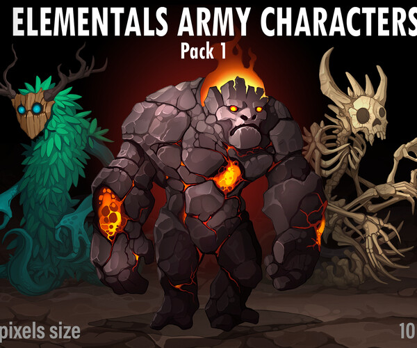 ArtStation - Elementals Army Characters | Game Assets