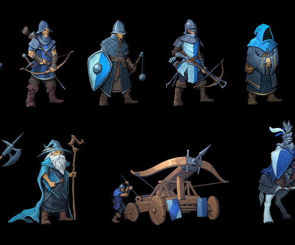 ArtStation - Humans Army Characters | Game Assets