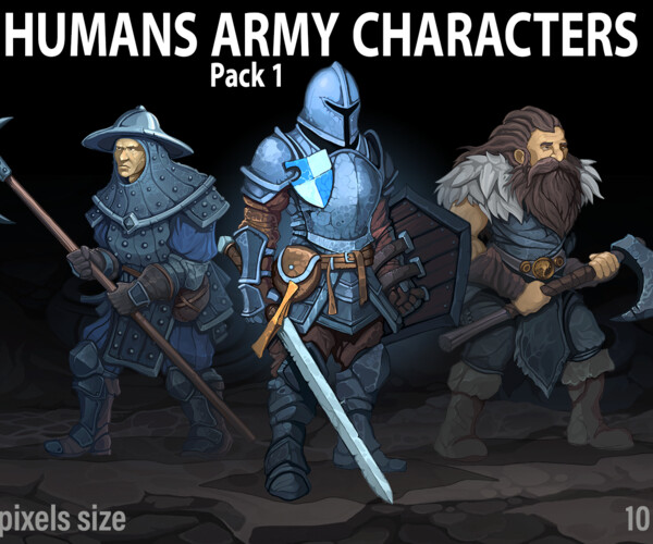 ArtStation - Humans Army Characters | Game Assets