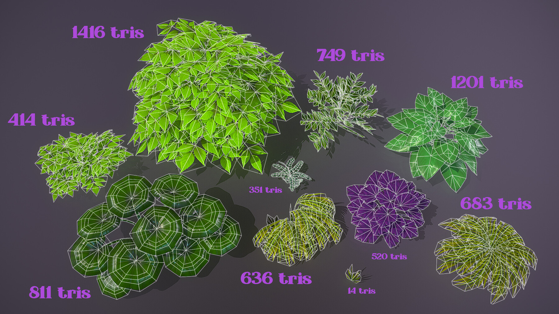 ArtStation - Garden Foliage Pack | Game Assets