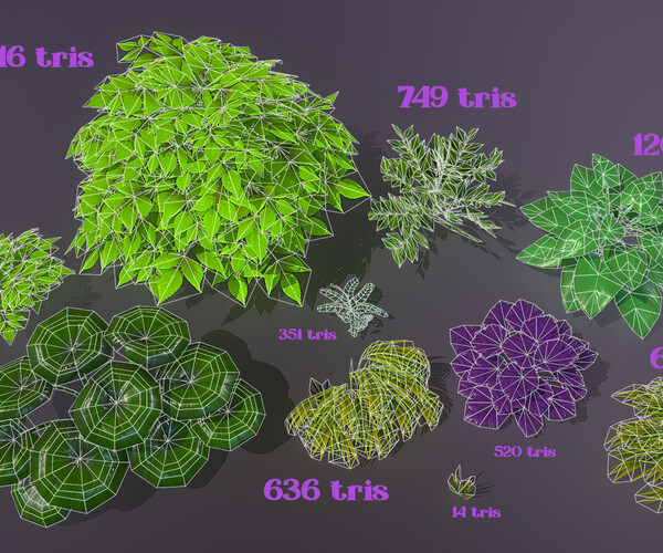 ArtStation - Garden Foliage Pack | Game Assets