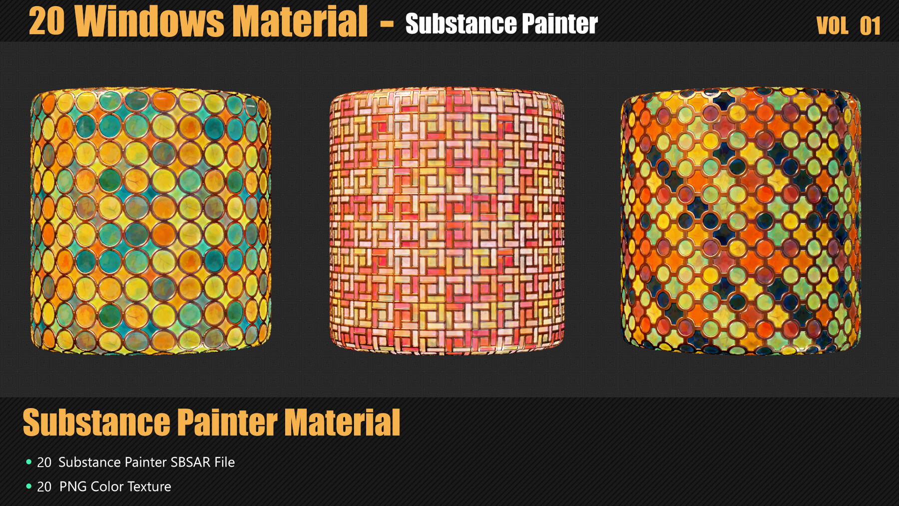 ArtStation - 20 Stylized Windows Materials In Substance Painter | Game ...