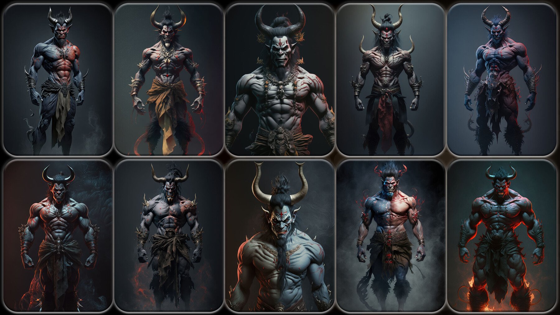 ArtStation - 100 Demonic Character Reference Pack | 8K | v.3 | Artworks