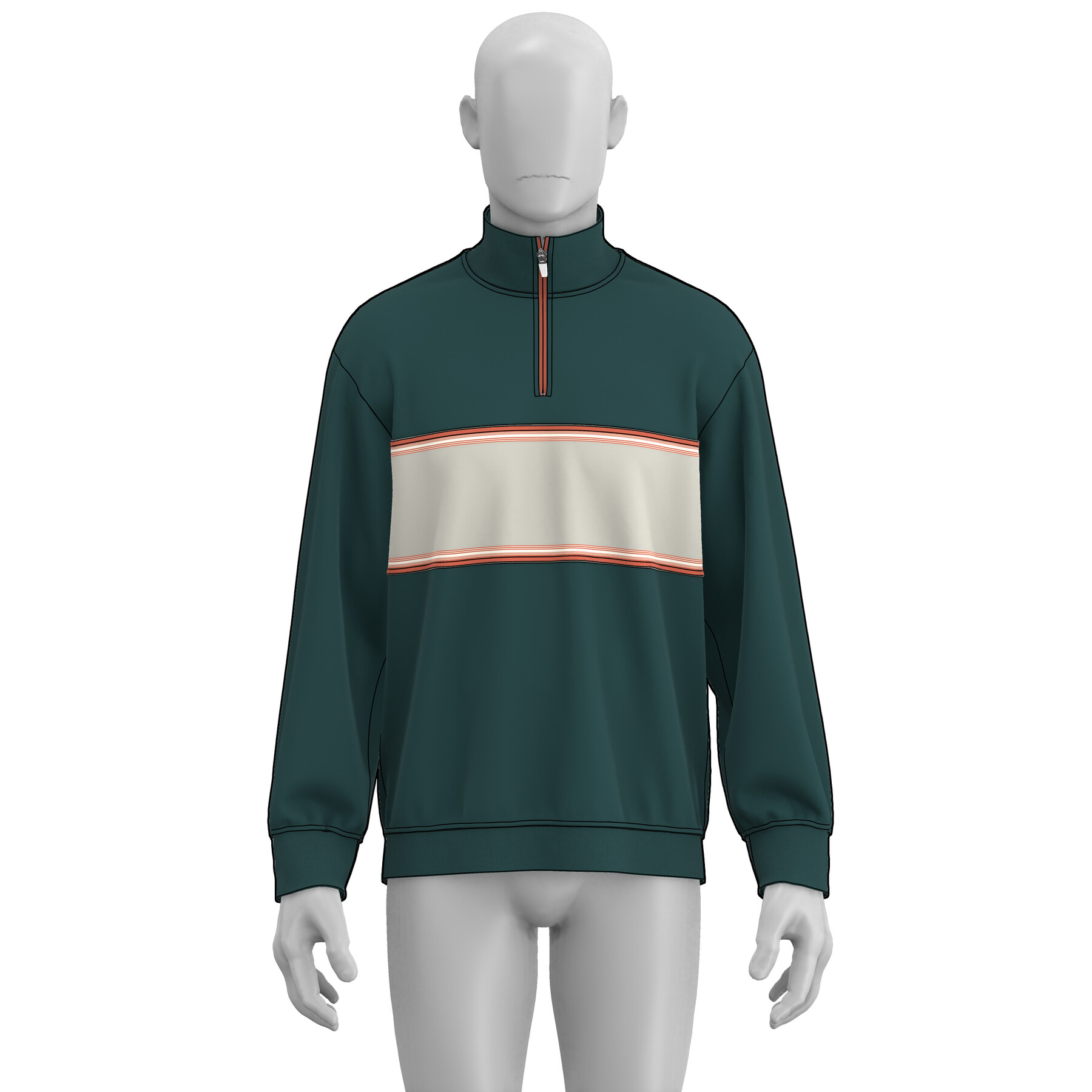 ArtStation - Quarter Zip Sweater ( Marvelous Designer / CLO 3D) | Resources