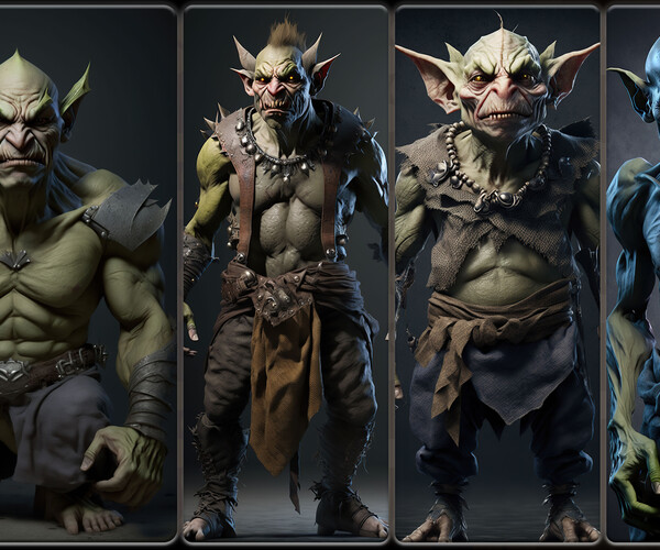 ArtStation - 100 Goblin Reference Pack | 8K | v.5 | Artworks