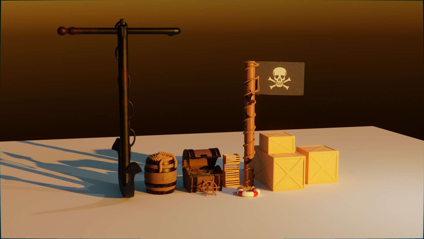 ArtStation - Nautical Asset Props Pack | Resources