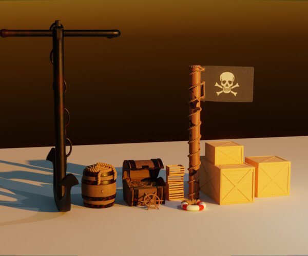 ArtStation - Nautical Asset Props Pack | Resources