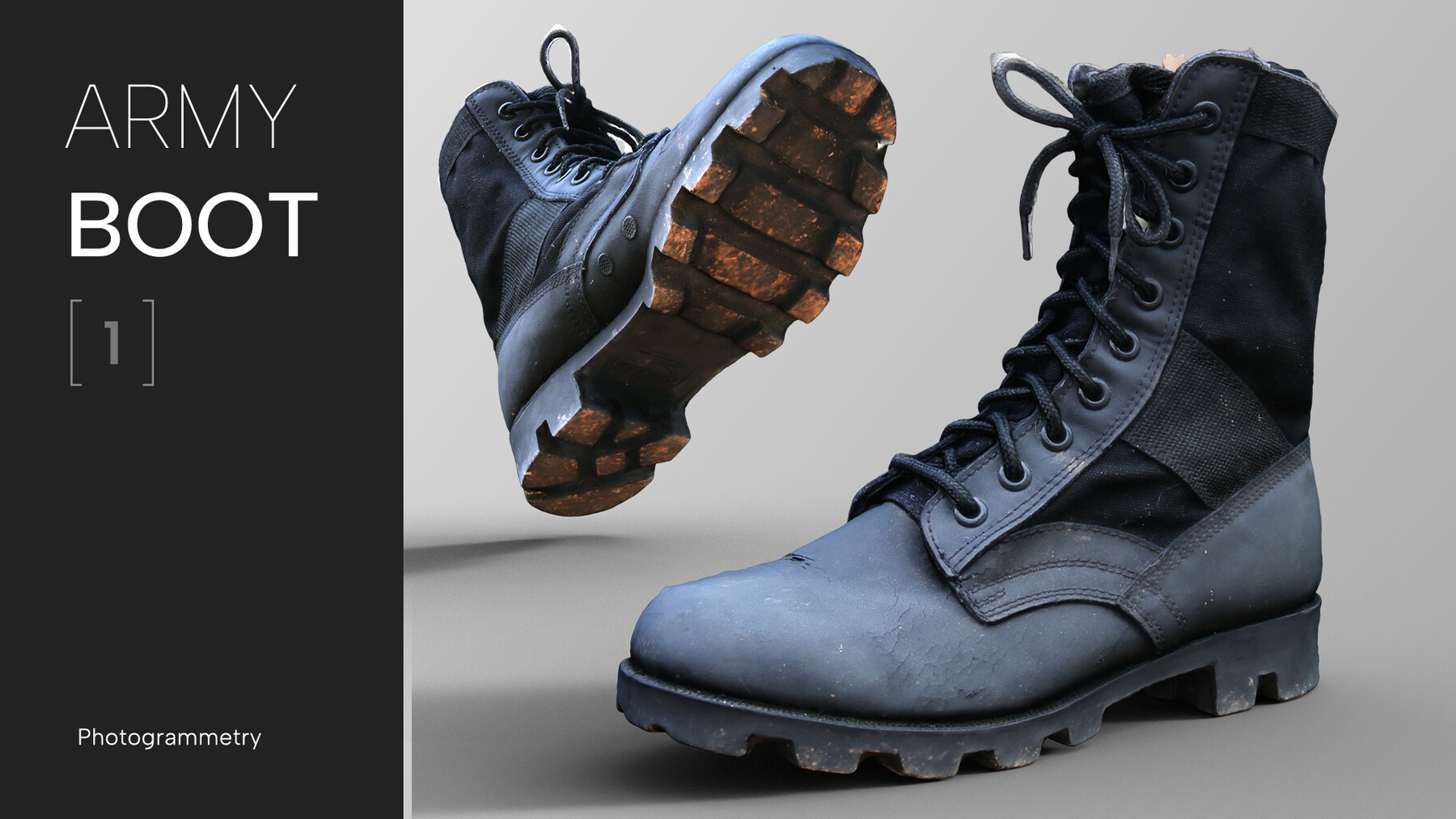 ArtStation - Army Boot 01 - Photogrammetry (RAW) | Game Assets
